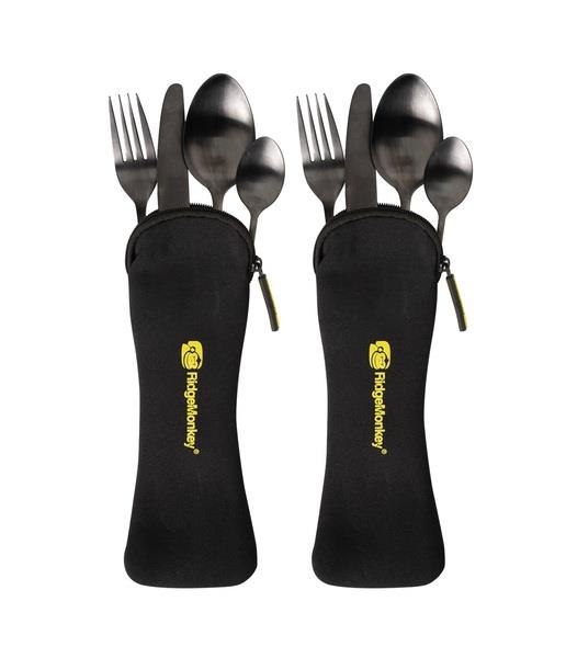 Ridgemonkey DLX Cutlery Set Twin Pack - The Tackle Store