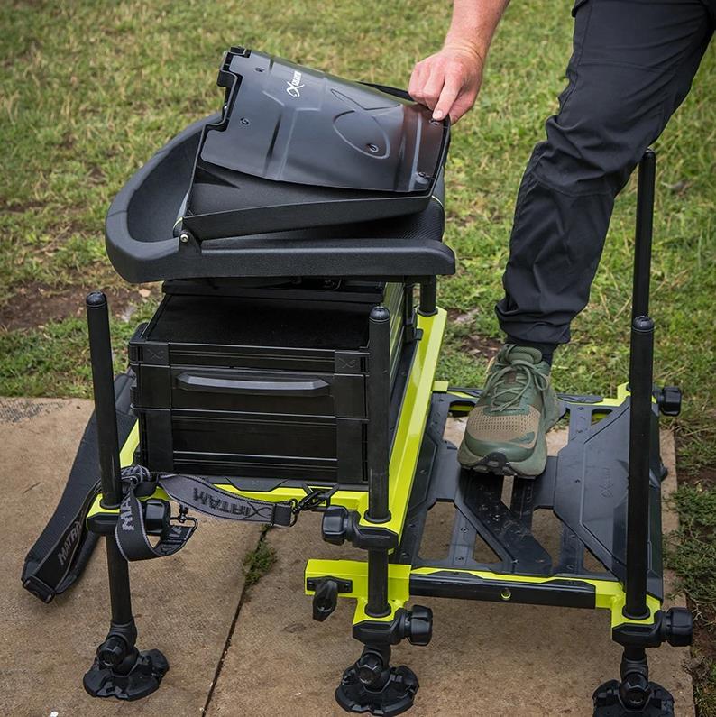 Matrix F25 Pro Swivel Seatbox Lime Edition - The Tackle Store